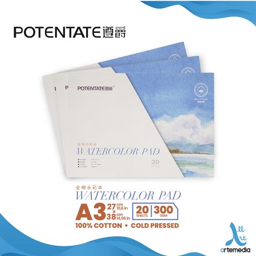 Jual Kertas Cat Air Potentate Cotton A3 Watercolor Paper Pad - Kota ...