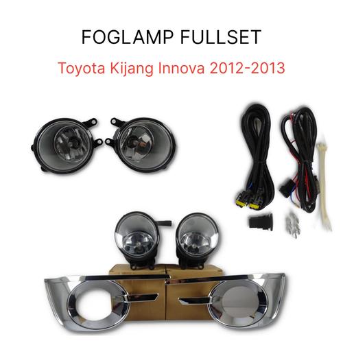Jual Foglamp Fog Lamp Toyota Innova 2012 2013 Fullset Plus Ring Kaca ...
