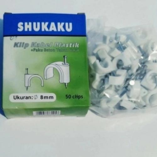Jual klem clem kabel paku beton uk 8 mm shukaku /50 pcs - Kab. Bekasi ...
