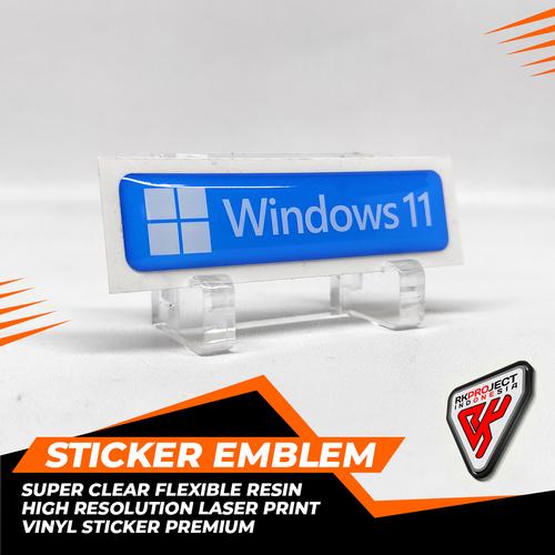 Jual WINDOWS 11 Sticker Timbul Emblem Resin Lentur - Kab. Bandung - RK ...