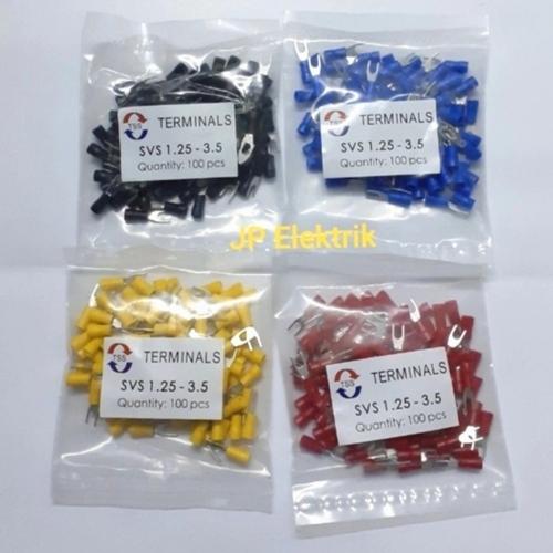 Jual Kabel Skun Y SVS 1.25 - 3.5 Isolasi/Skun Kabel Garpu 1.5mm M3.5 - Hitam - Kab. Bogor - JP ...