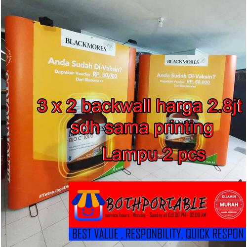 Jual backwall 3 x 2 Lurus included print khusus jakarta - Jakarta Utara ...