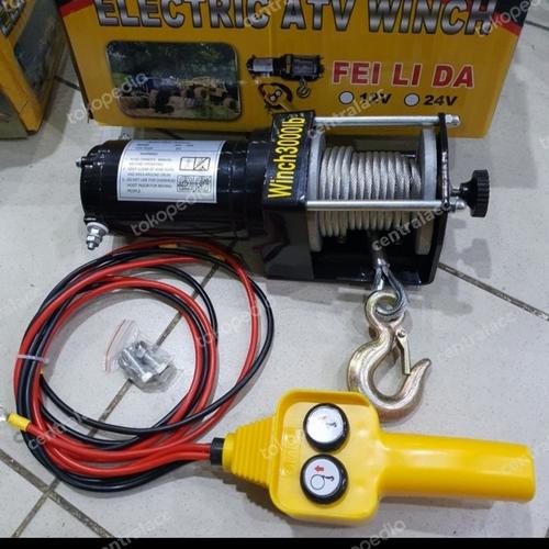 Jual Winch Derek ATV 12 Volt Hoist 3000lb - Winch ATV 12 Volt - Jakarta ...