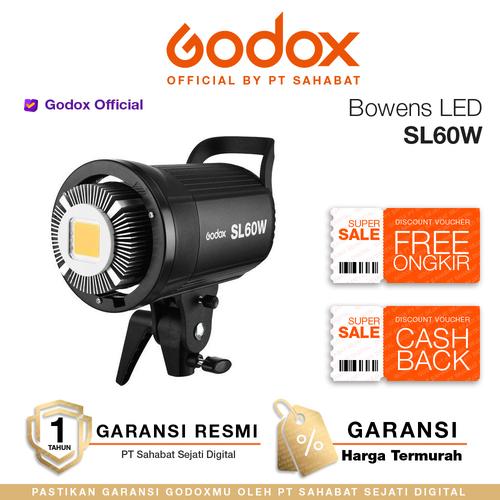 Promo Godox SL60W Video LED Bowens Mount / Godox SL 60W / Godox SL60 W ...