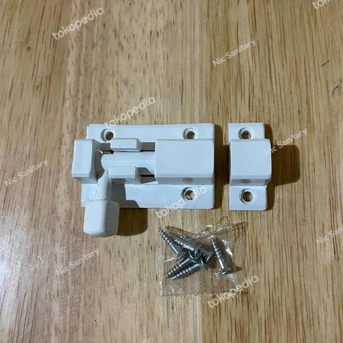 Jual Grendel slot pintu PVC EXITO / Grendel kamar mandi selot pintu ...