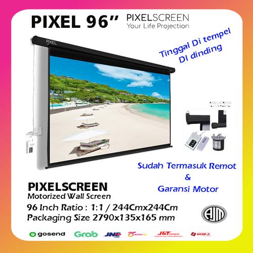 Jual Screen Projector PIXEL Motorized 96" Layar Proyektor Remot ...