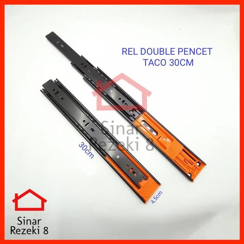 Jual Rel Laci Double Push Open TACO 30 CM / Pencet Double Track - Kota ...