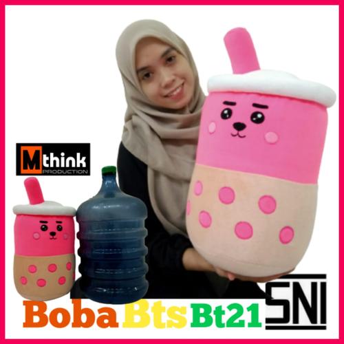 Jual Boneka boba bts bt21 jumbo viral termurah original label SNI ...