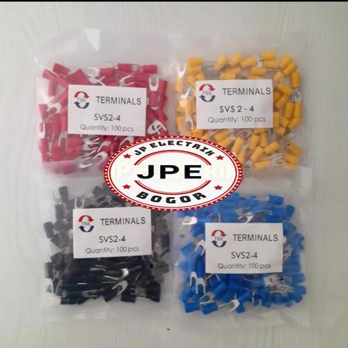 Jual Kabel Skun Y SVS 2 -4 Isolasi/Skun Kabel Garpu 2.5mm M4 - Hitam - Kab. Bogor - JP ELECTRIK ...