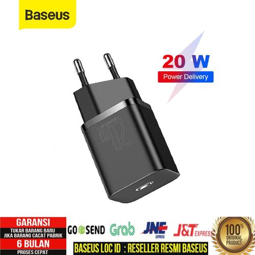 Jual Baseus Kepala Charger Super Si Quick Charger Type C PD 20W iPhone ...