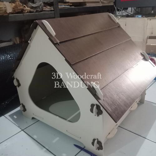 Jual Kandang rumah Kucing Kayu Unik 3D Puzzle 50 cm - Kab. Bandung - 3D ...