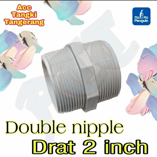 Jual Double nipple, nepel, napel, naple, sambungan, valve Penguin 2 ...