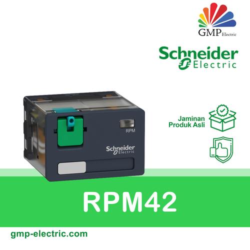 Jual RPM42BD Relay Schneider 4 C/O 14pin 24VDC 15A dengan LED - Jakarta ...