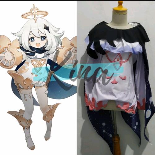 Jual Genshin Impact Paimon Default Ver Cosplay Costume Anime Female ...