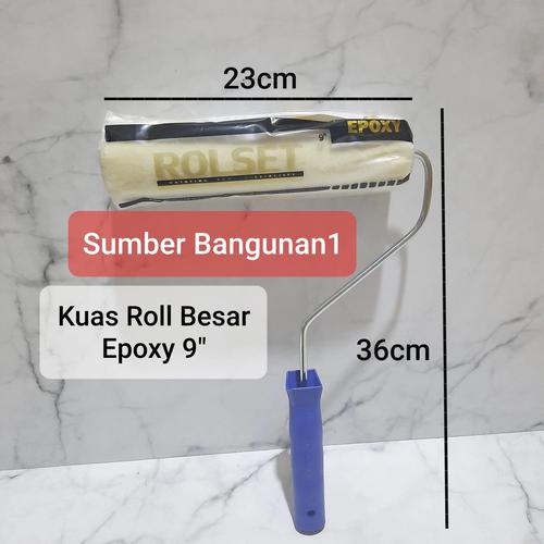 Jual Kuas Roll Epoxy besar 9" ROLSET kuas cat tembok 9 inch bagus ...