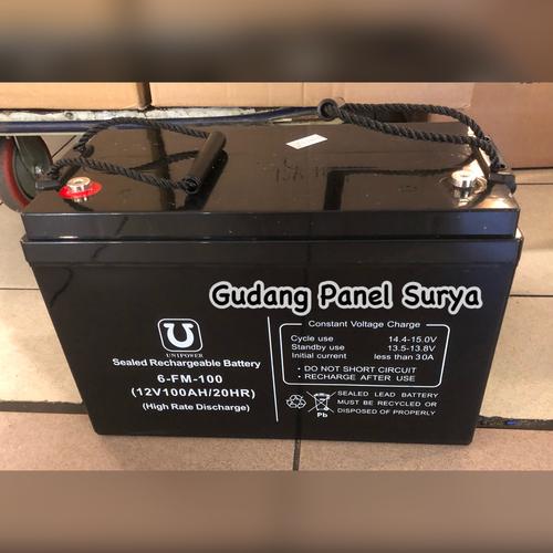 Jual Aki Battery 12v 100ah Baterai UNIPOWER 6-FM-100 12V 100AH / 20HR ...