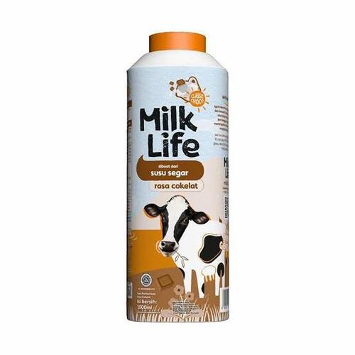 Jual Susu Sapi Segar Pasteurisasi Milk Life Fresh Milk Chocolate 1lt ...