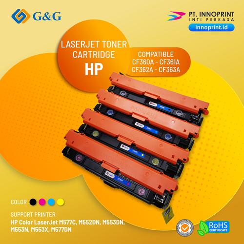 Jual COMPATIBLE HP CF360-3A 508A Printer HP Color LaserJet M577c/M552dn ...