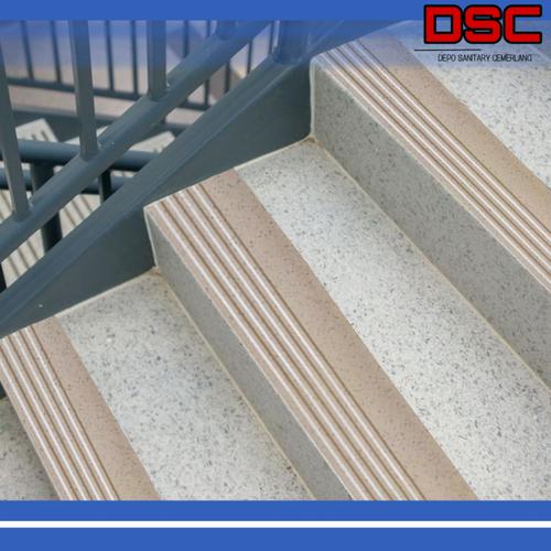 Jual STEPNOSING TANGGA GRANIT 8CM × 40CM CREAM GARIS/ANTI SLIP TANGGA ...