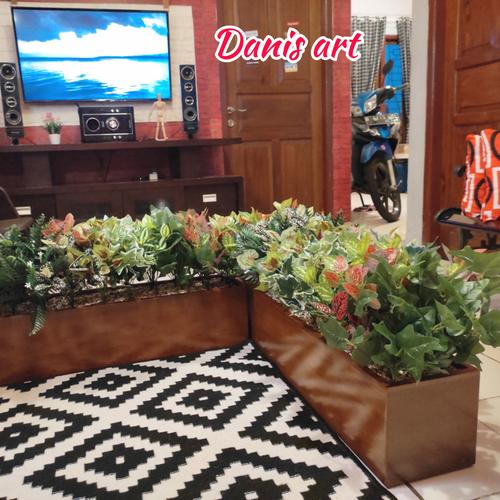 Jual Set Planter box / wood planter box / pot kotak kayu tanaman - Box ...