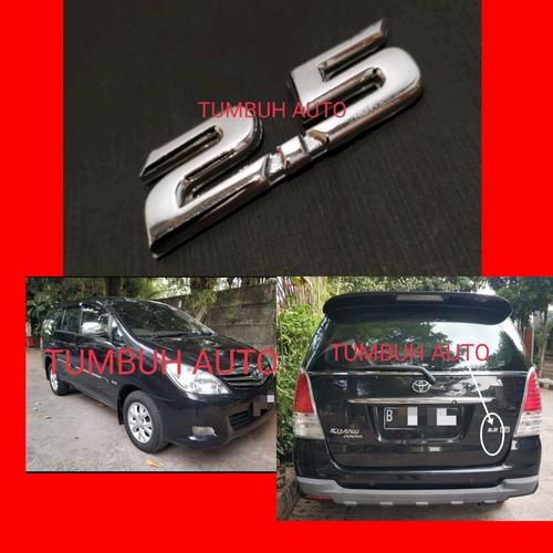 Jual Emblem Tulisan 2.5 Toyota Kijang Innova Diesel Solar Semua Tahun ...