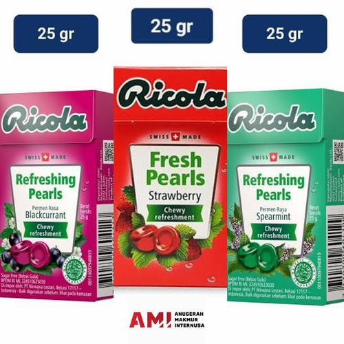 Jual RICOLA CHEWY CANDY 25 GRAM BLACKCURRANT/STRAWBERRY/SPEARMINT - PERMEN - SPEARMINT - Jakarta ...