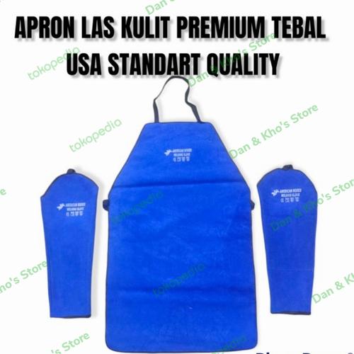 Jual CELEMEK APRON LAS KULIT DADA LENGAN TEBAL PREMIUM USA AMERICAN ...