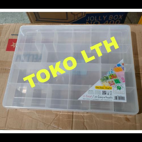 Jual KOTAK PERKAKAS REIKO 1419 SEKAT 20 GREEN LEAF TOOL BOX SERBAGUNA ...