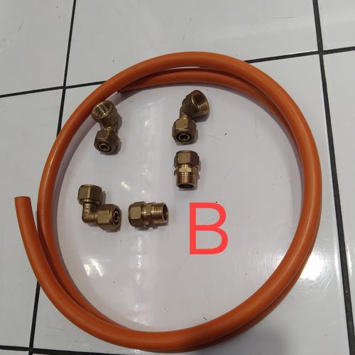 Jual knee aksesoris instalasi kran tanam pipa fitting kuningan - paket ...