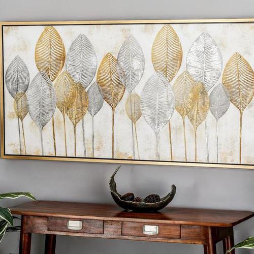 Jual lukisan interior minimalis daun emas - Kab. Bandung - cinta ...