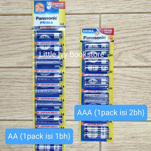 Jual Baterai Original Panasonic AA (1bj) / AAA (2bj). Batrai Remote/Jam ...