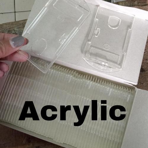 Jual casing id card mika / casing id card acrylic / tempat id card ...