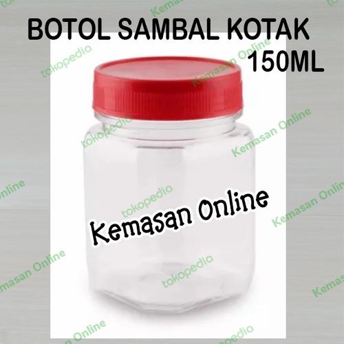 Jual Botol Sambal Kotak 150ml Isi 10pcs/Botol Plastik/Botol Sambel ...