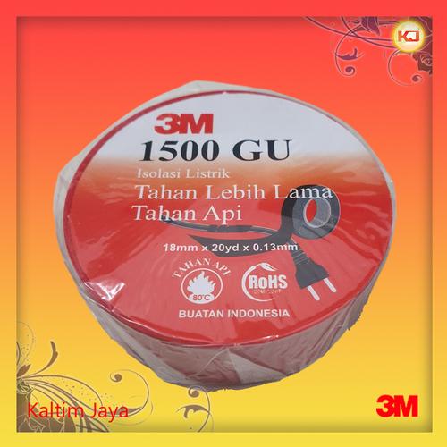 Jual Isolasi Listrik Warna 3M 1500 GU Merah / Kuning / Hijau / Biru ...