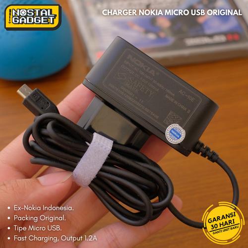 Jual Charger Nokia Jadul Original Micro USB Colokan Kecil Colokan Besar ...