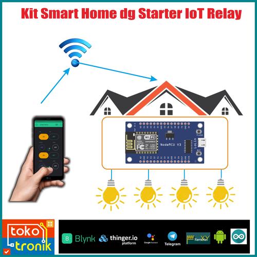 Promo Kit Smart Home dg Starter IoT Relay WiFi NodeMCU - Kab. Bantul ...