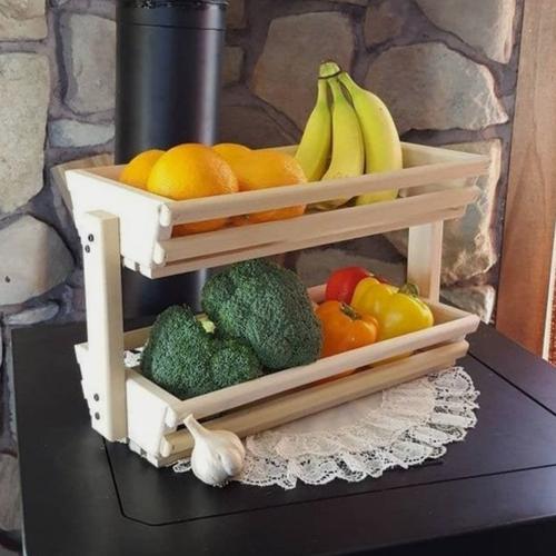 Jual RAK KAYU JATI BELANDA TEMPAT SAYUR DAN BUAH DEKORASI RUANG MAKAN ...