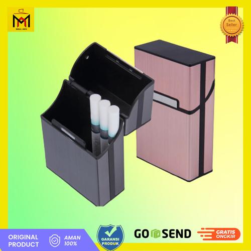 Jual CIGARETTE CASE Kotak Rokok Casing Bungkus Rokok Aluminuim - Hitam ...