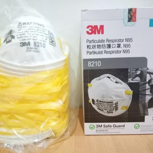 Jual MASKER 3M N95 8210 / MASKER PARTICULATE RESPIRATOR / MASKER KIMIA ...