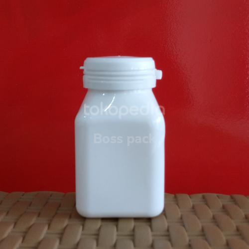 Jual Botol tablet 60 kapsul putih kotak/bulat - Putih, 60 kapsul kotak ...