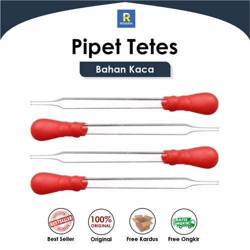 Jual Pipet Tetes Dot Merah 9cm 15cm Panjang Pendek Laboratorium ...