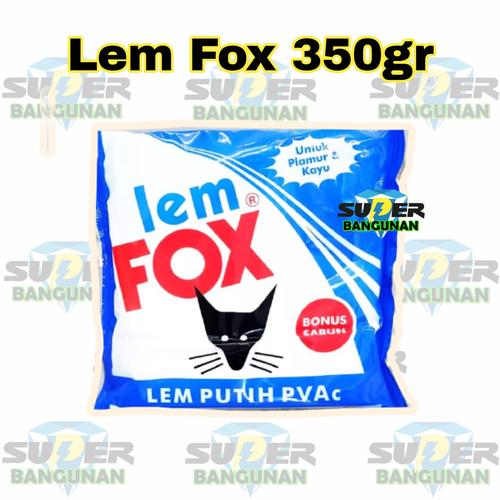 Jual LEM FOX PUTIH 350 GRAM (LEM KAYU, TRIPLEK, PLAMUR TEMBOK) - Kab ...