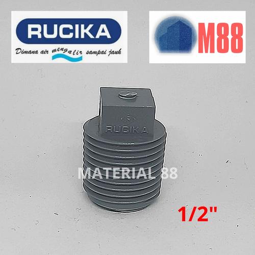 Jual Plug 1/2 inch RUCIKA AW PVC - Tutup Kran Keran Dop Drat Luar 0.5 0 ...
