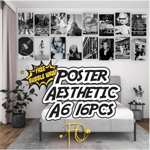 Jual Poster Dinding Aesthetic A6 16pcs Poster Kamar Poster Custom ...