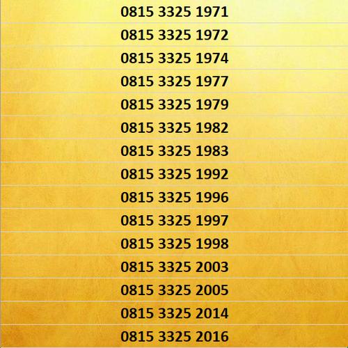 Jual Nomor Cantik Kartu Mentari Seri Tahun 0815 - Kota Medan ...