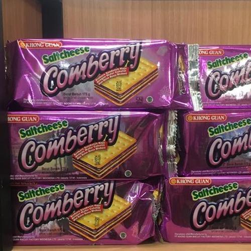 Jual khong guan saltcheese comberry | biskuit wafer blueberry keju ...