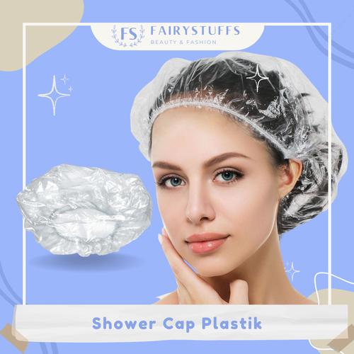 Jual Shower Cap Plastik Disposable Tutup Kepala Mandi Pelindung Rambut ...