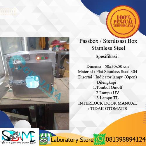 Jual Passbox Stainless Steel Pass Box 50x50x50 Full Set + Ongkir ...