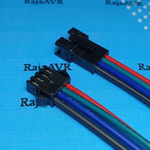 Jual Socket Kabel Konektor PCB Male Female 2 3 4 Pin 2P 4P Connector ...