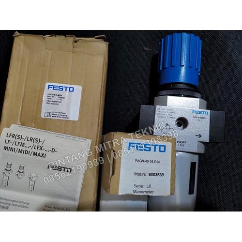 Jual FILTER REGULATOR FESTO LFR-3/8-D-MIDI Part number 159582 - Kota ...